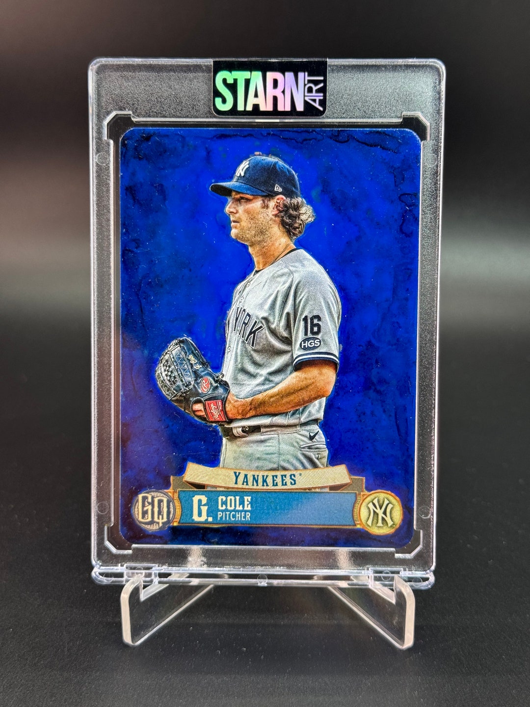 Gerrit Cole Custom Acrylic Hand Painted Baseball Card Art - One of One ...
