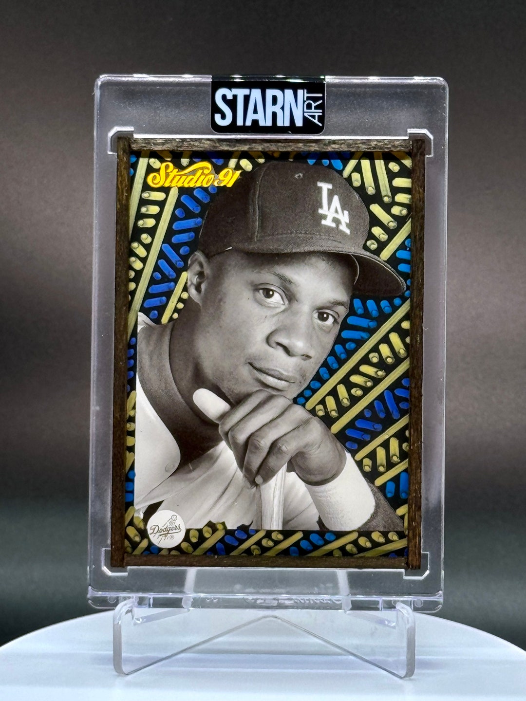 Darryl Strawberry Custom Card Art, Acrylic Painted, Wood Framed, Studio ...
