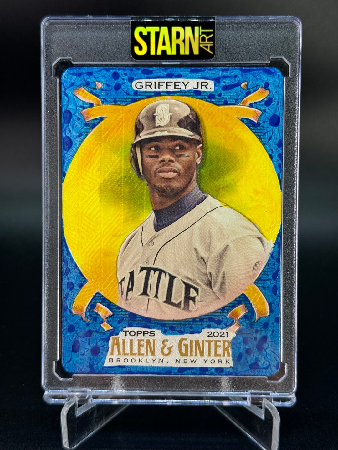 Ken Griffey Jr. Custom Embossed and Painted 1/1 Baseball Card Art - Etsy