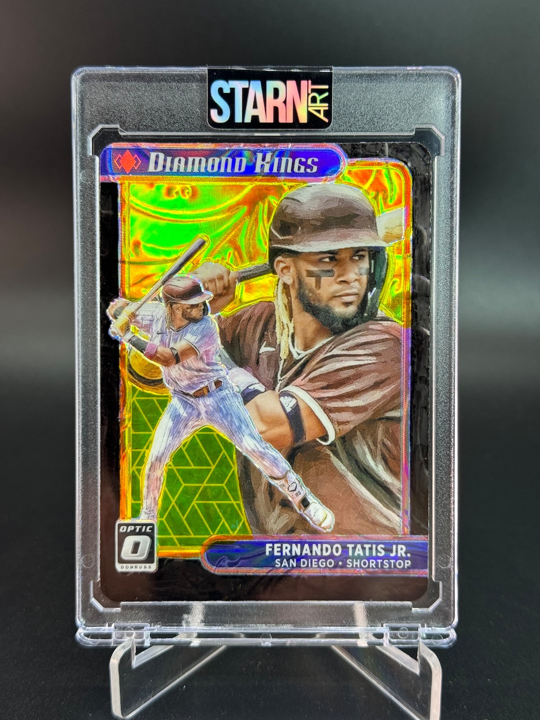 Fernando Tatis Jr. Custom Embossed and Painted Card Art - Watercolor ...