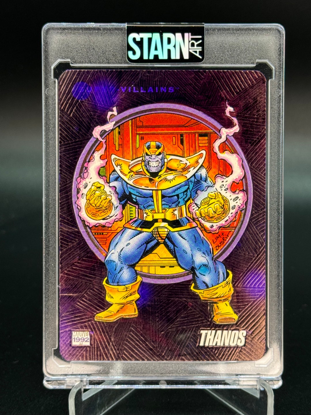 Thanos Custom Painted and Embossed Marvel One-of-one (1/1) Card Art - Etsy