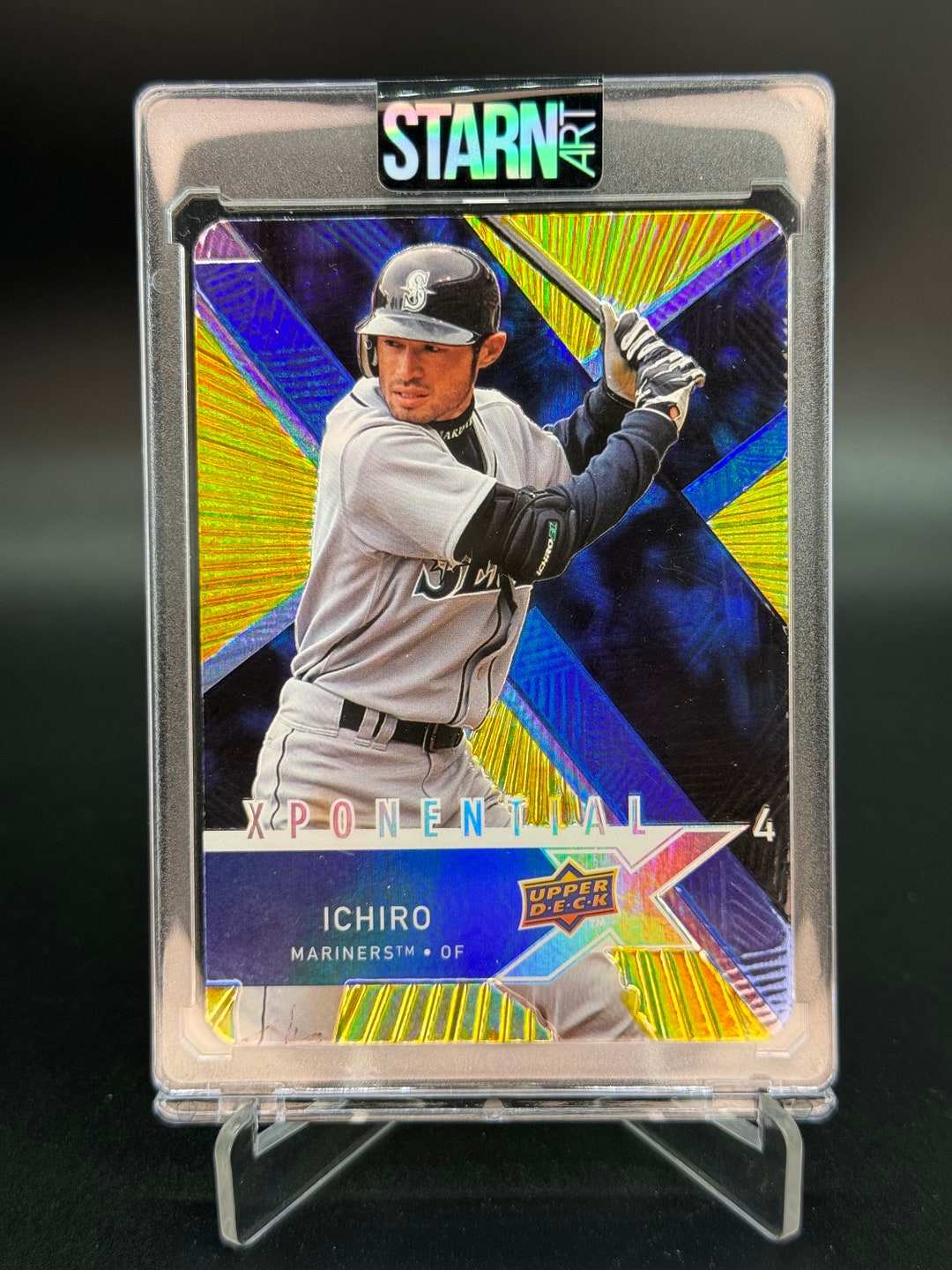 Ichiro Custom Embossed and Painted Card Art - Alcohol Ink, Baseball ...