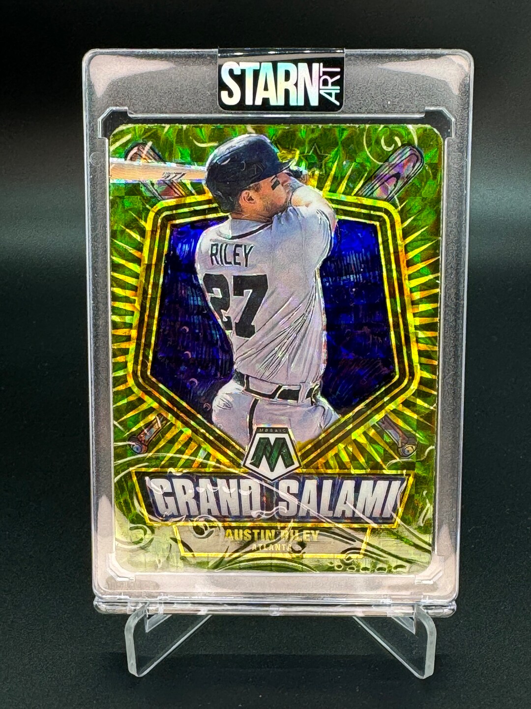 Austin Riley Custom 3D Embossed and Painted Card Art - Embossed ...