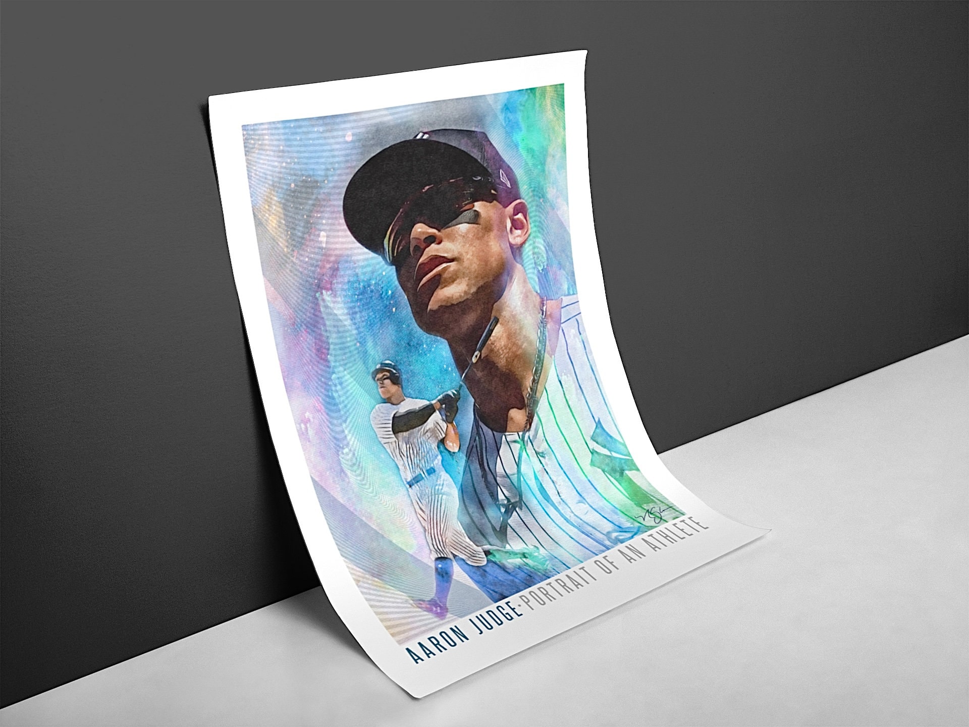 Aaron Judge Custom Painted 11x14 Baseball Art Print - Only Ten Printed ...