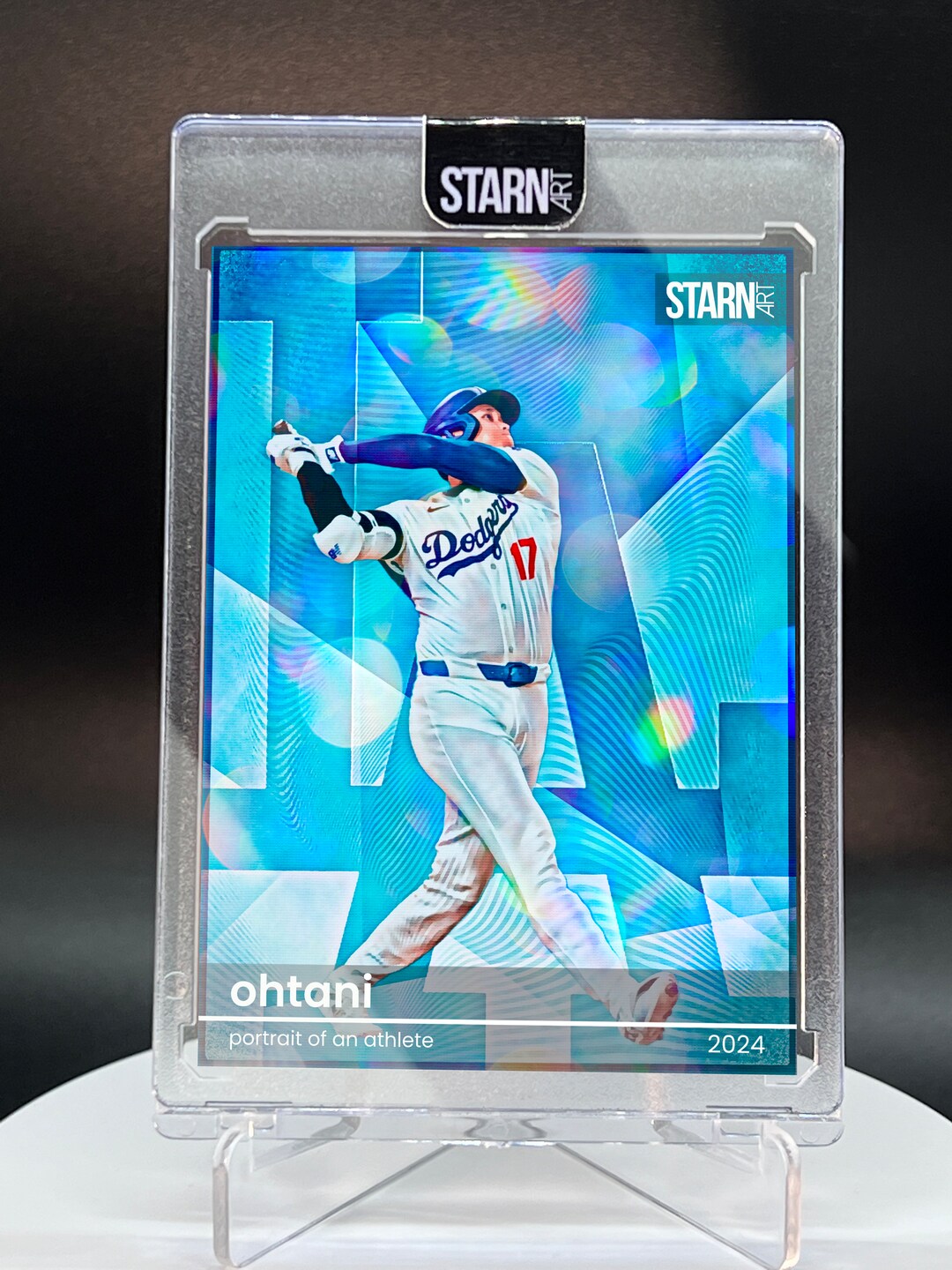 Shohei Ohtani Baseball Card Art, Portrait of an Athlete Custom Painted ...