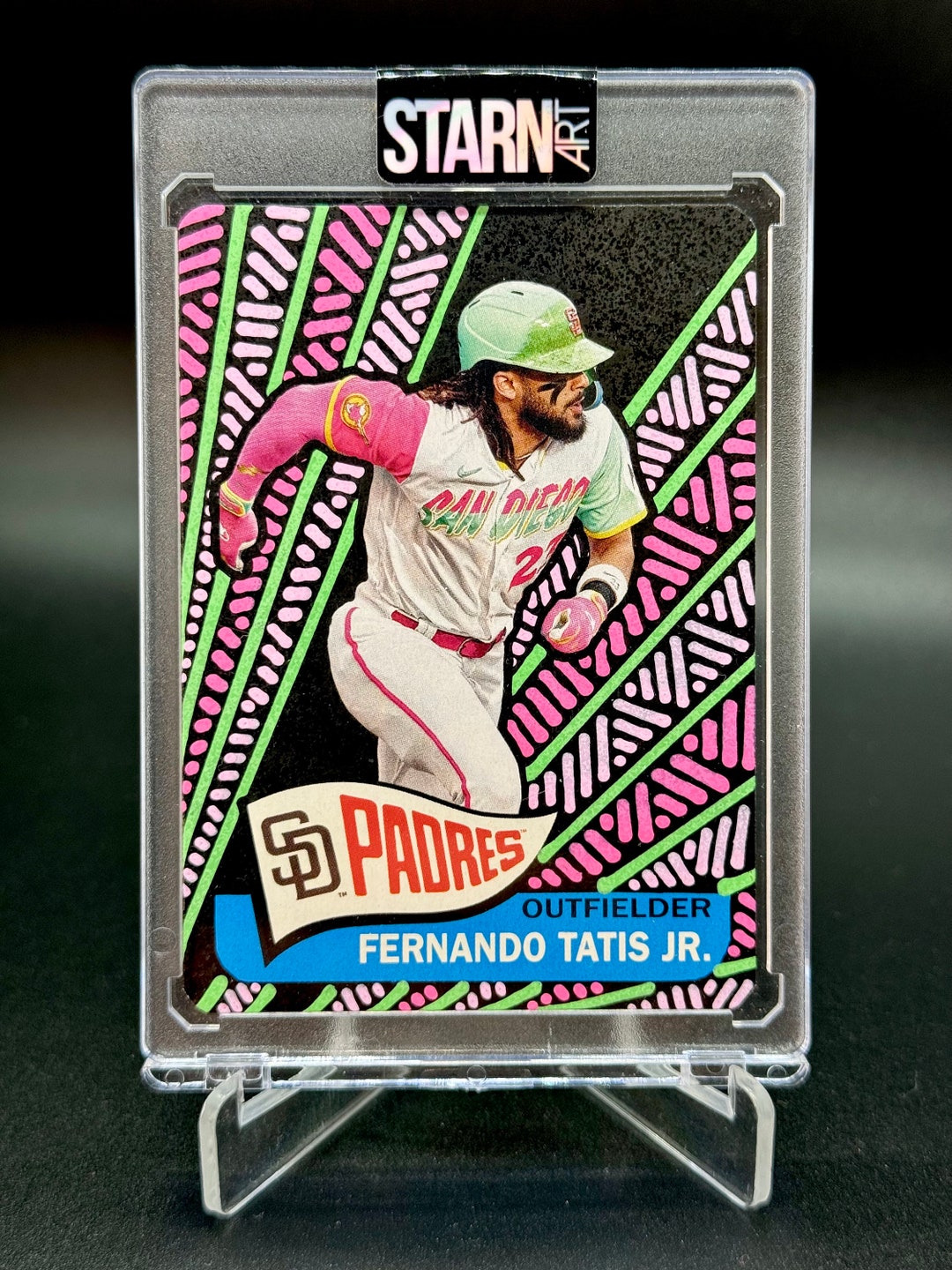 Fernando Tatis Jr. Custom Painted Card Art Acrylic, Watercolor, and ...