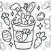 Spring Vibes Printable Coloring Page| Spring Coloring Page| Easter ...