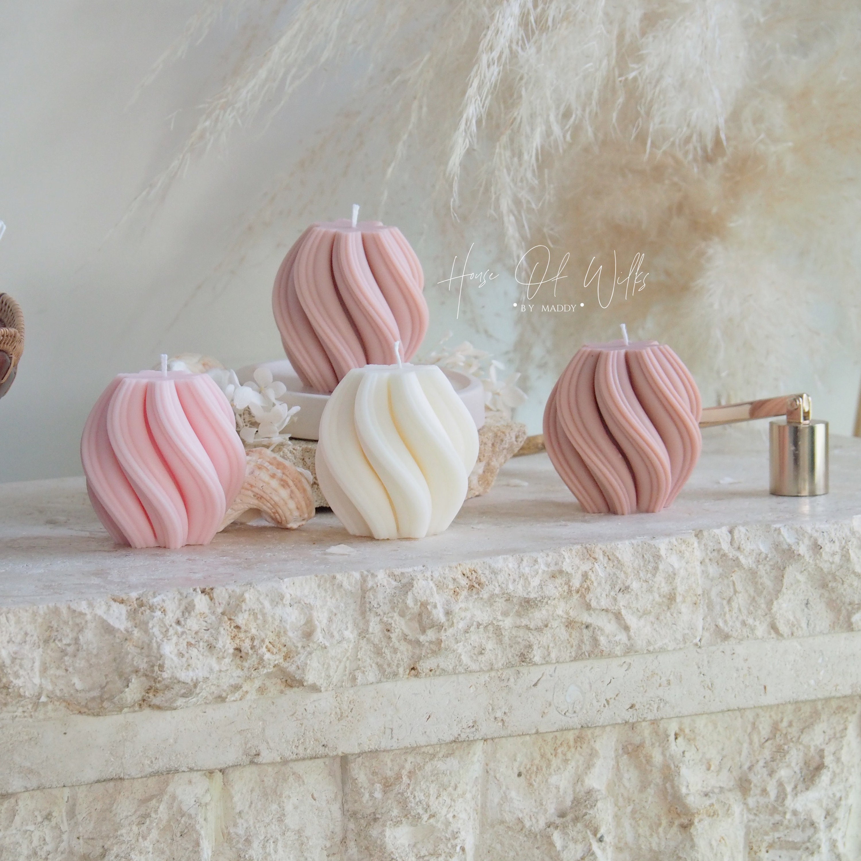 Swirlys Candle Soy Wax Candle Gift for Her Christmas Gift Christmas ...