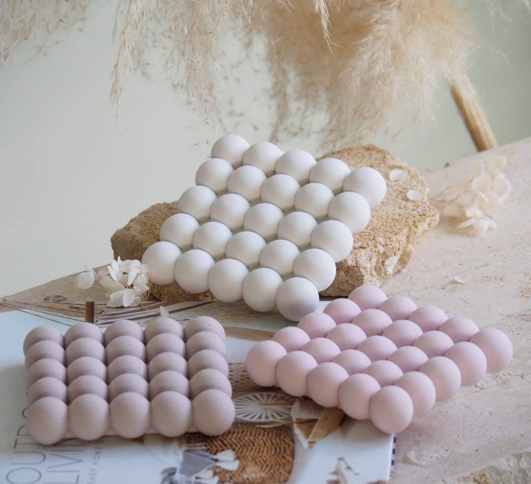 Bubbles Coaster Handmade Home Decor Tea Gift Mothers Day Sister Minimal ...