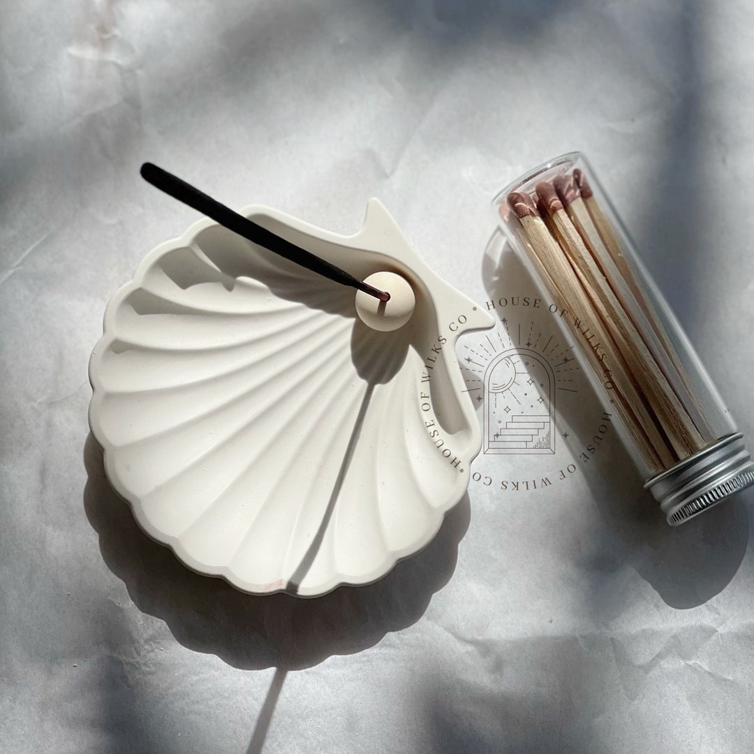 Shell Incense Holder Handmade Home Decor Home Fragrance Marble Gift ...