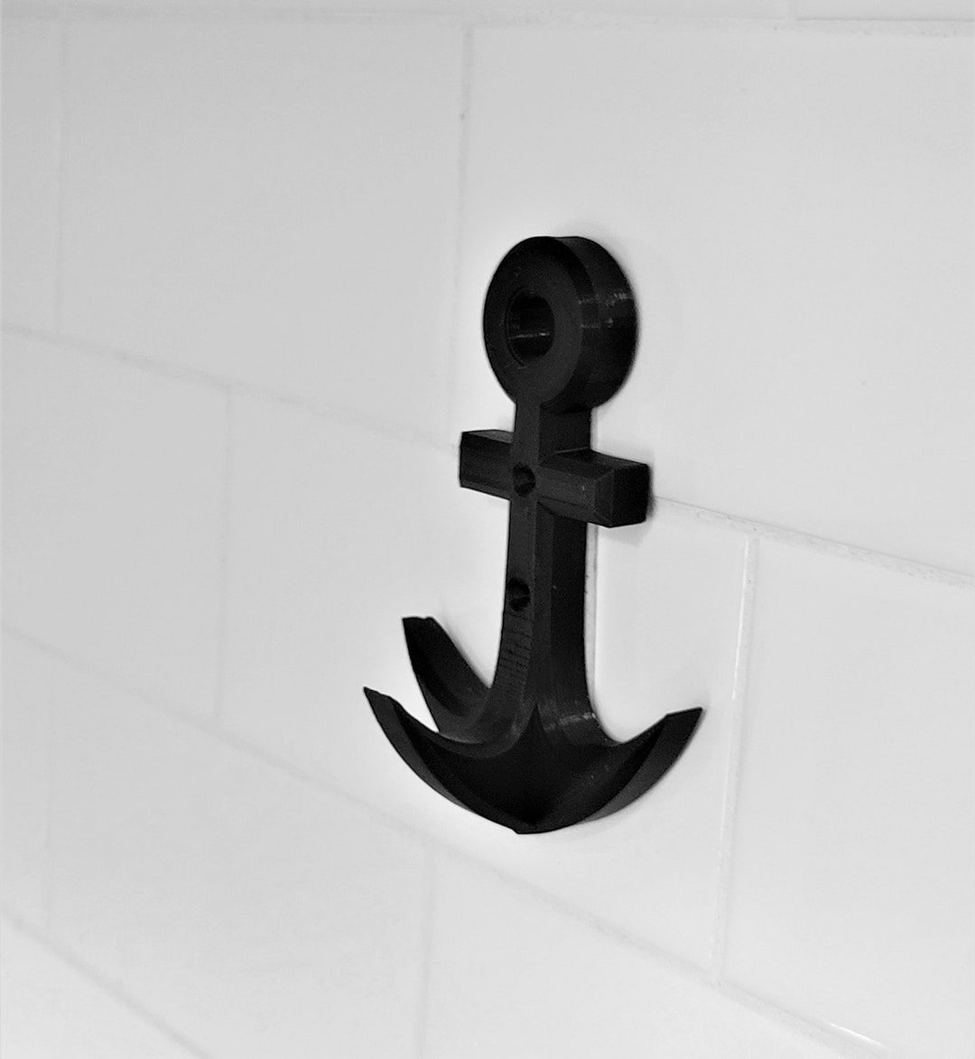 Anchor Wall Hook X3 3d-printed Home Decoration Hanger Hang Towels/jackets/scarfs/hats/keys/small ...