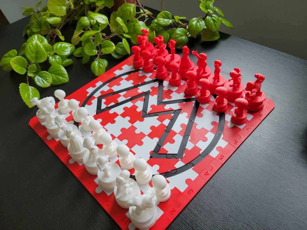 Mario Bros Chess Set / Tablero y piezas de ajedrez impresos en 3D con ...