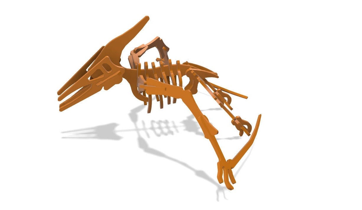 Pterodactyl 3d-printed Dinosaur Puzzle Pterodactyl Skeleton Dinosaur ...