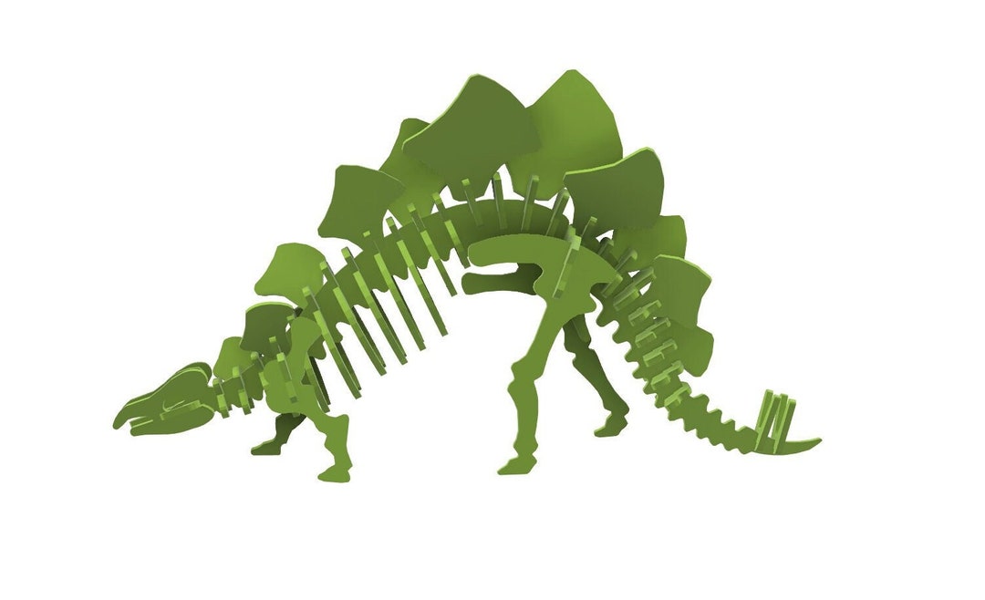 Stegosaurus | 3d-printed Dinosaur Puzzle | Stegosaurus Skeleton ...