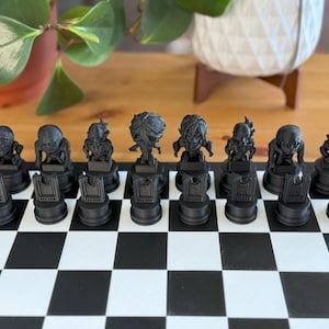 Attack on Titans Chess Set | Anime-themed 3d-printed Chess Board and ...