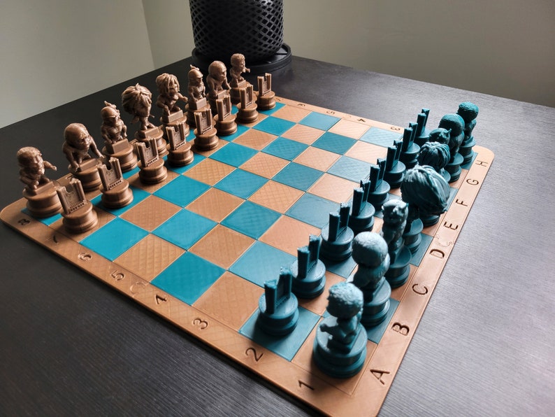Attack on Titans Chess Set Anime-themed 3d-printed Chess - Etsy UK