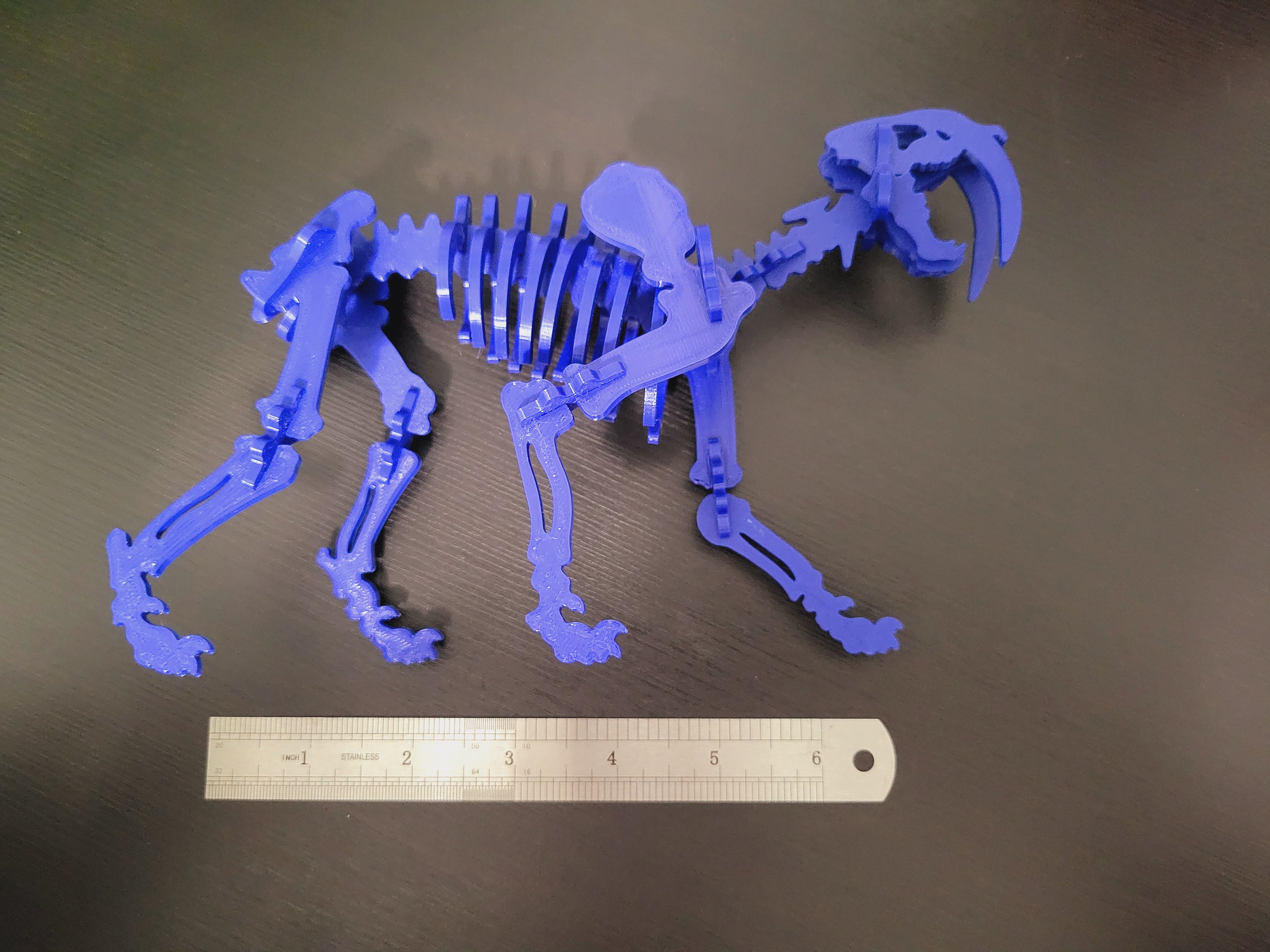 Sabertooth | 3d-printed Dinosaur Puzzle | Sabertooth Skeleton ...