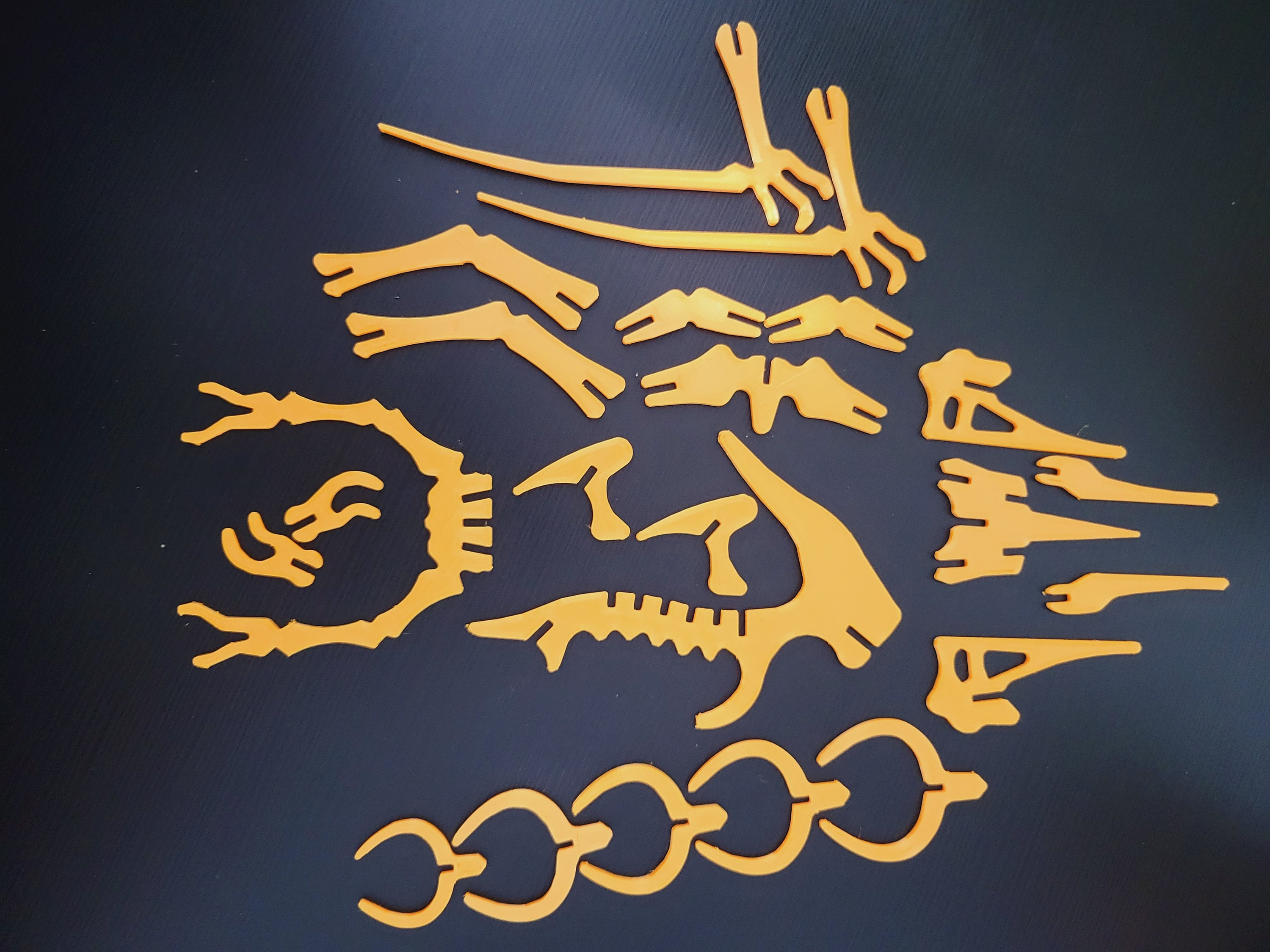 Pterodactyl 3d-printed Dinosaur Puzzle Pterodactyl Skeleton Dinosaur ...