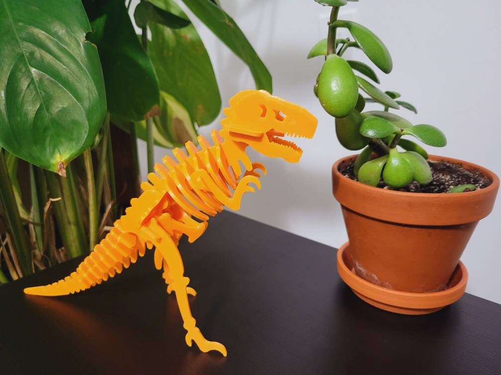 T-rex | 3d-printed Dinosaur Puzzle | T-rex Skeleton | Dinosaur Puzzle ...