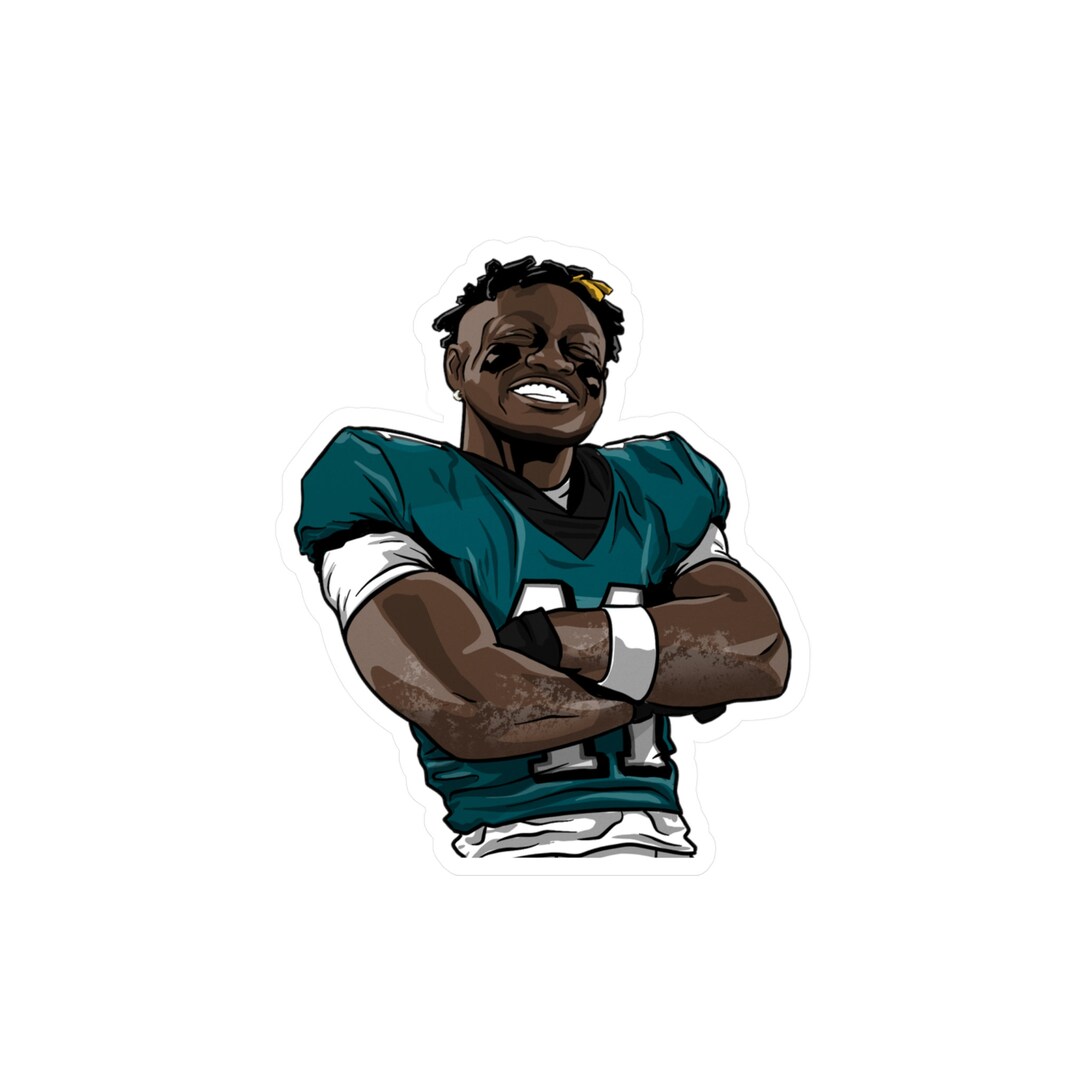 Philadelphia Eagles AJ Brown Kiss-cut Vinyl Sticker - Etsy