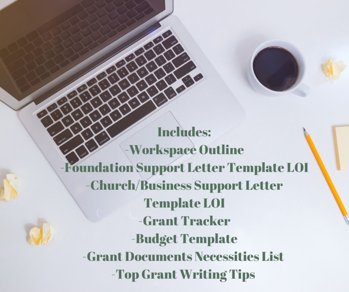 The Nonprofit Grant Work Plan and Letter of Intent Template - Etsy