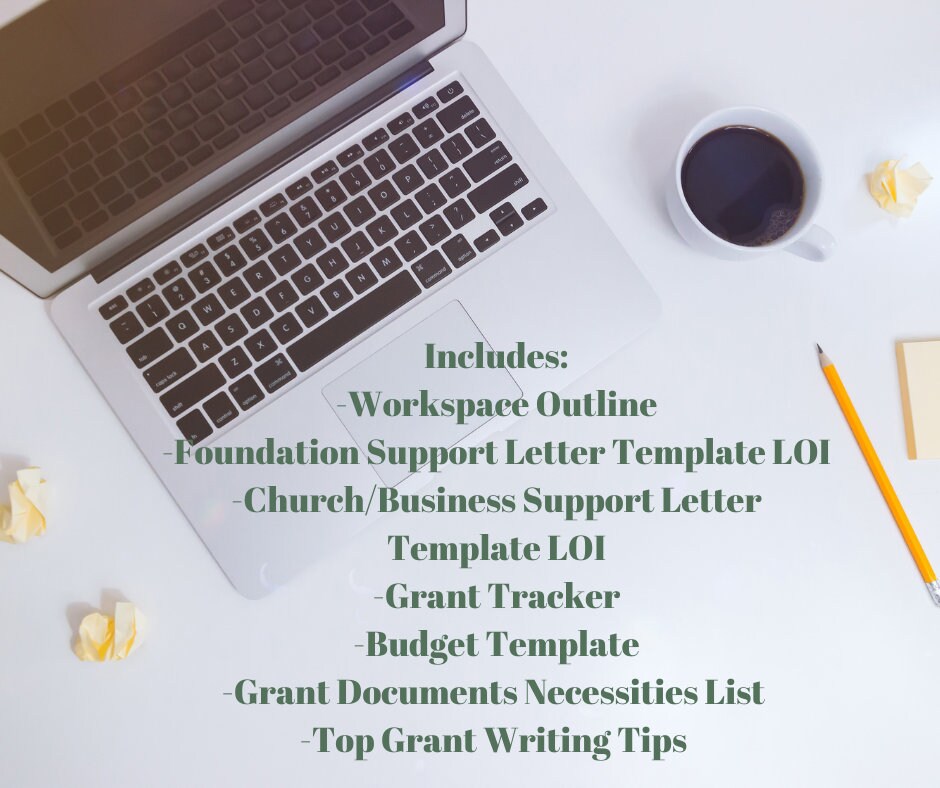 The Nonprofit Grant Work Plan and Letter of Intent Template - Etsy