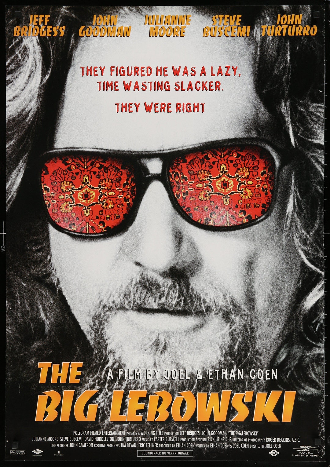 The Big Lebowski Movie Poster Large 60cm X 90cm - Etsy Canada