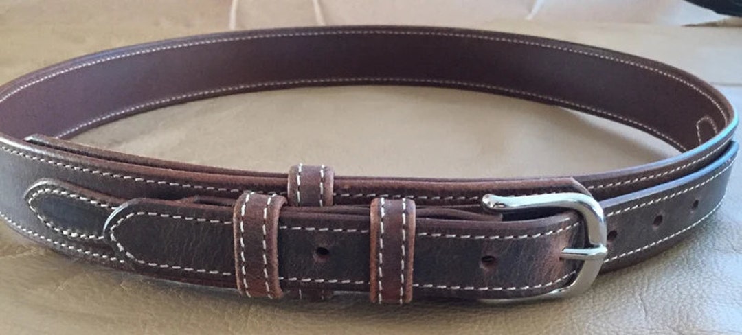 1.5 Wide Texas Ranger Style Belt Amish Handmade Western Cowboy Real ...