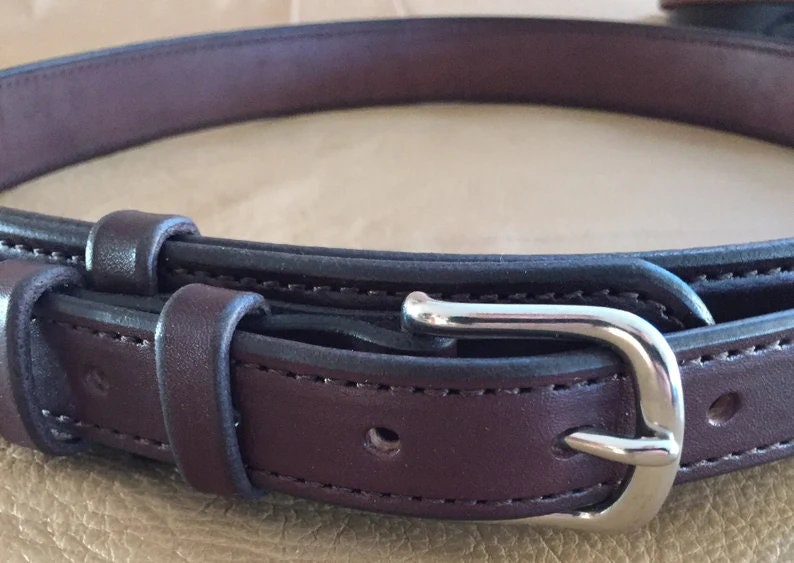 1.5 Wide Texas Ranger Style Belt Amish Handmade Western Cowboy Real ...