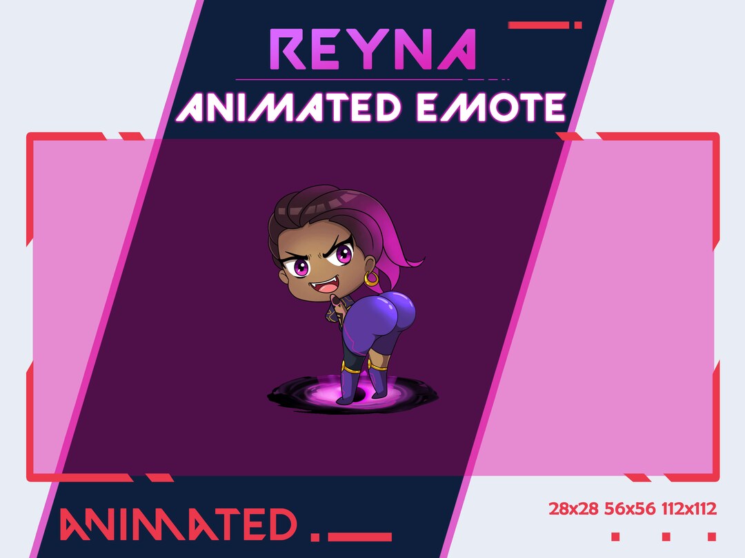 Reyna Valorant Animated Emote, Reyna Twerking Twitch Emote, Youtube ...