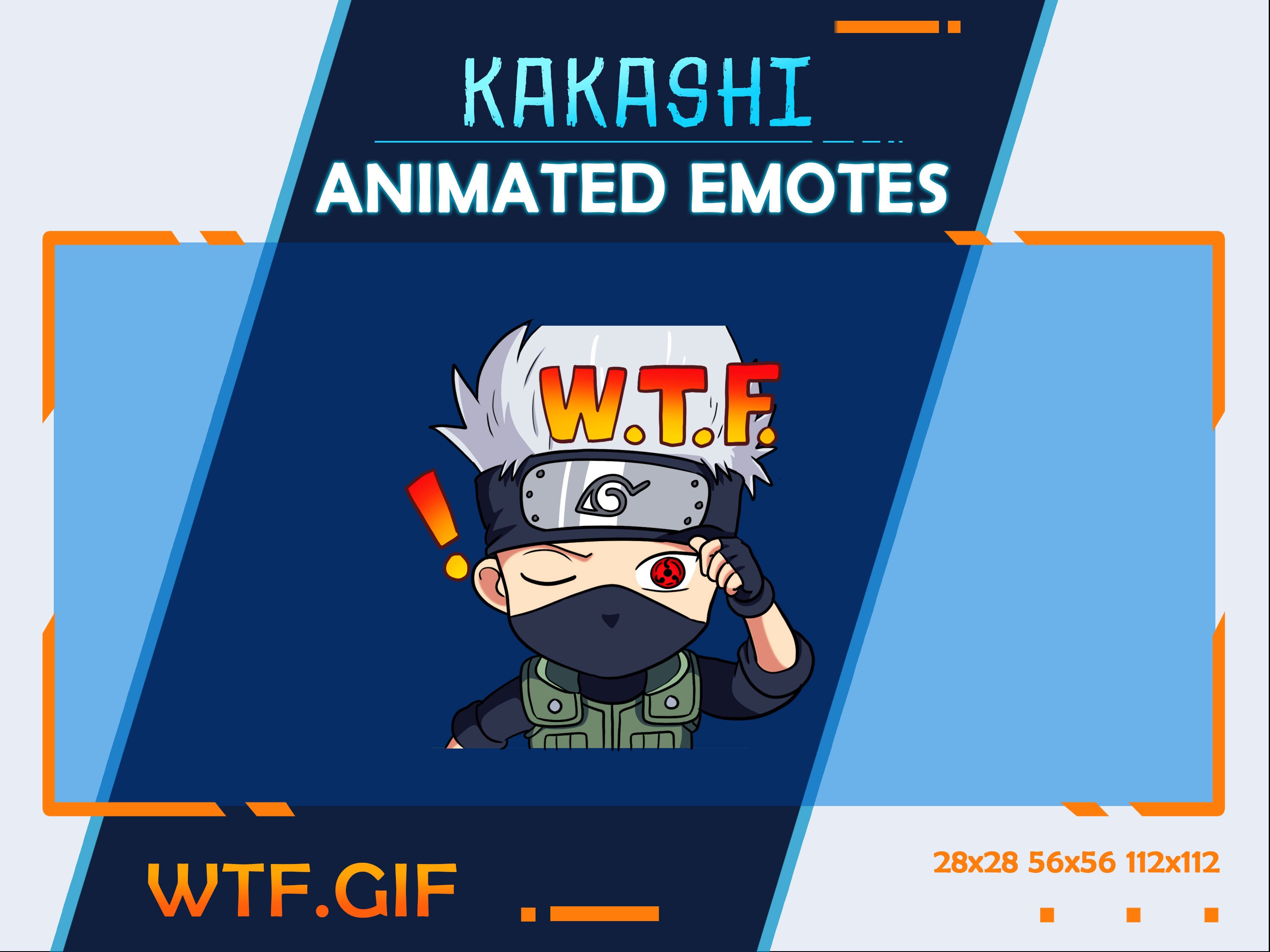 Ninja Shinobi WTF Animated Emotes, , Ninja Open Eyes Animated Emotes ...