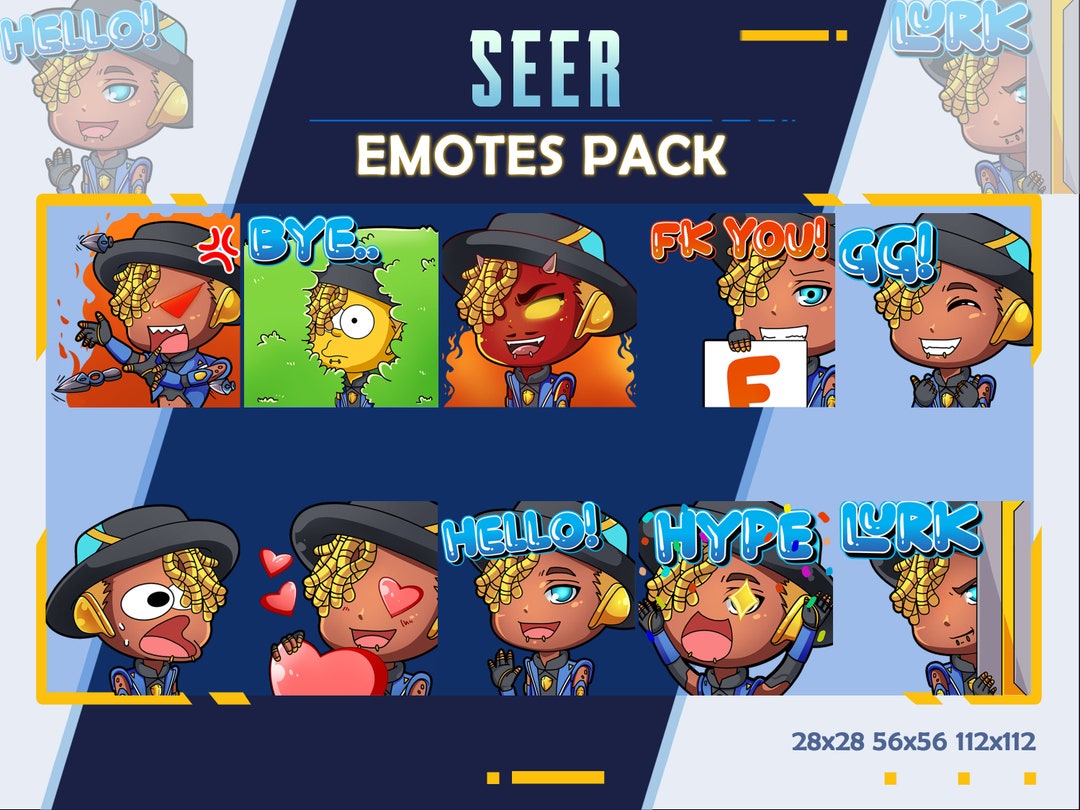 Seer Apex Legends Emotes, Twitch Emote Pack, Streamer Emotes, Youtube ...