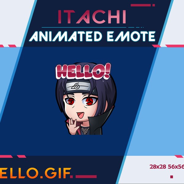 Hello Itachi Emote - Etsy
