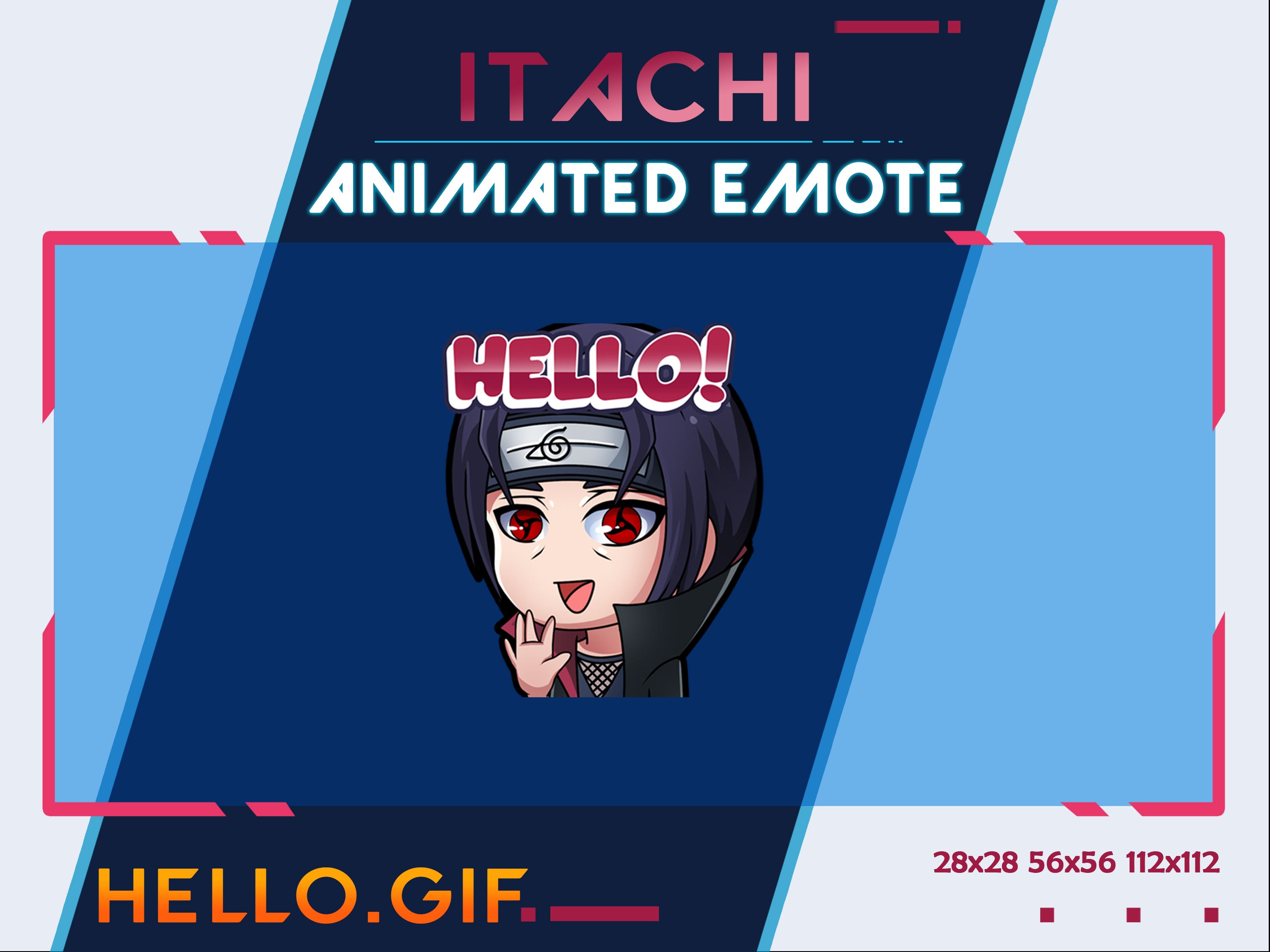 Ninja Shinobi Animated Emotes, Twitch Emote Pack, Streamer Emotes ...