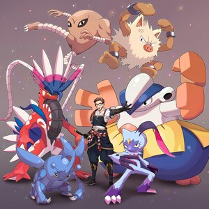 Custom Pokemon Trainer Art Commission, Personalized Illustration - Etsy