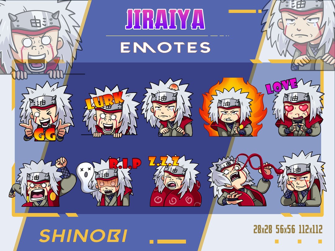 Ninja Teacher Shinobi Emotes, Twitch Emote Pack, Streamer Emotes ...