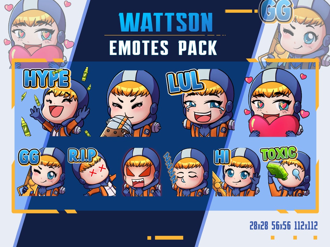Wattson Apex Legends Emotes: Twitch/discord Streamer Pack (digital ...