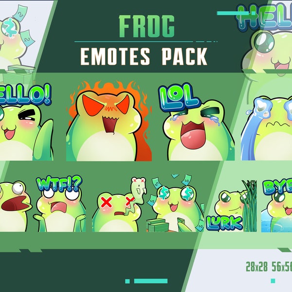 Animated Frog Emote - Etsy