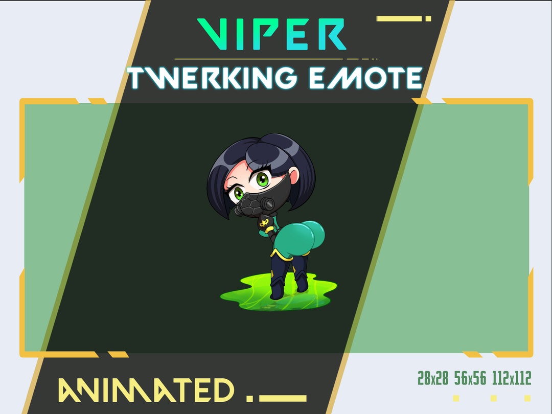 Viper Valorant Animated Emote, Viper Twerking Emote, Youtube Discord ...