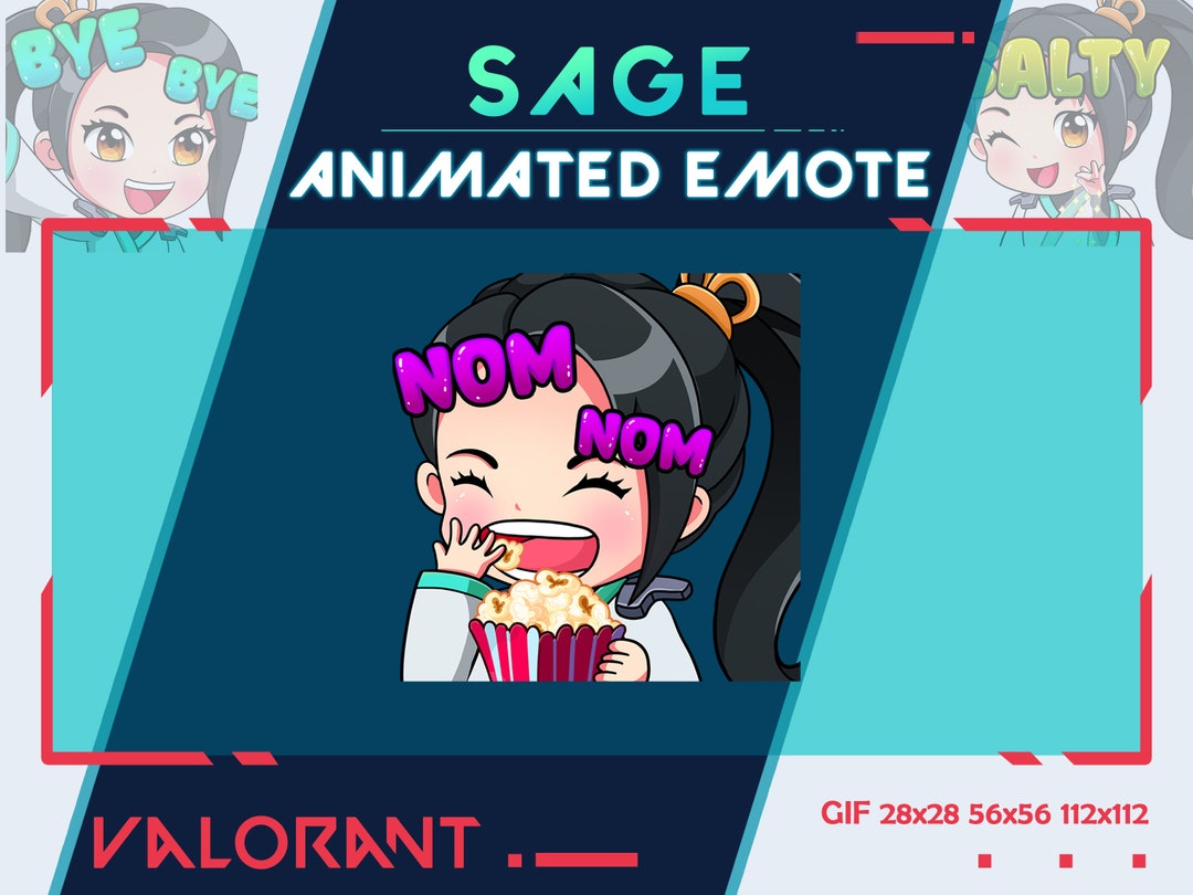 Sage Eating Valorant Animated Emotes, Twitch Emote Pack, Streamer ...