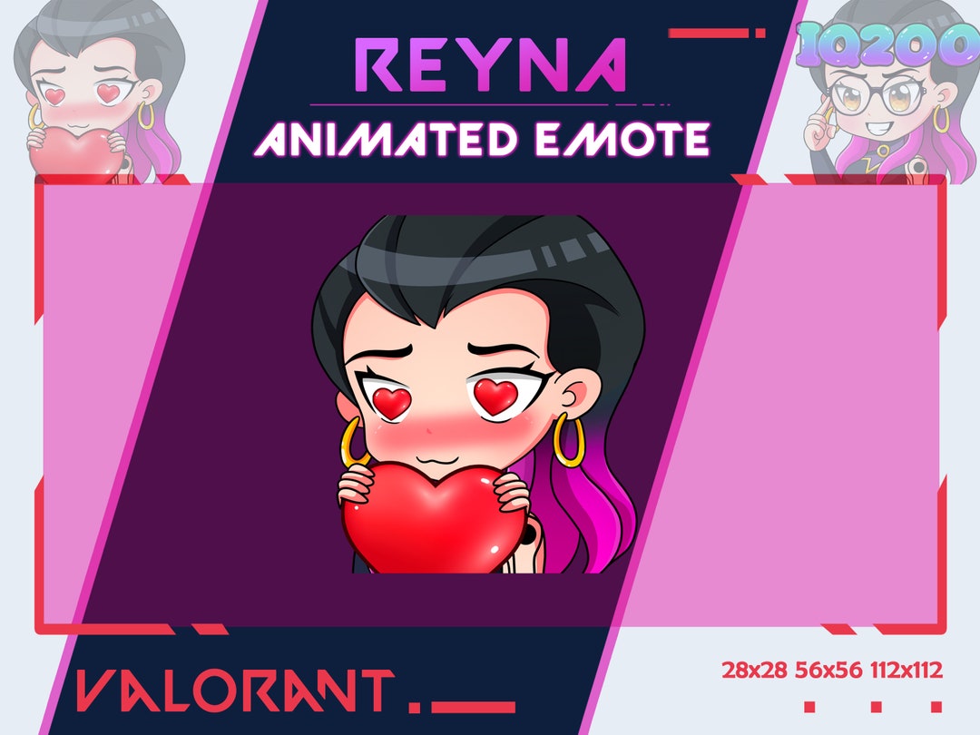 Love Reyna Valorant Animated Emote, Twitch Animated Emote, Youtube ...