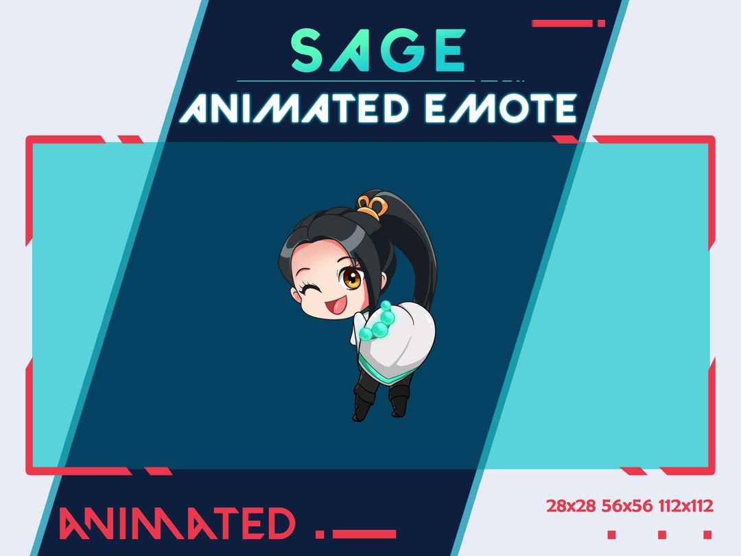 Sage Valorant Animated Emote, Sage Twerking Emote, Youtube Discord ...