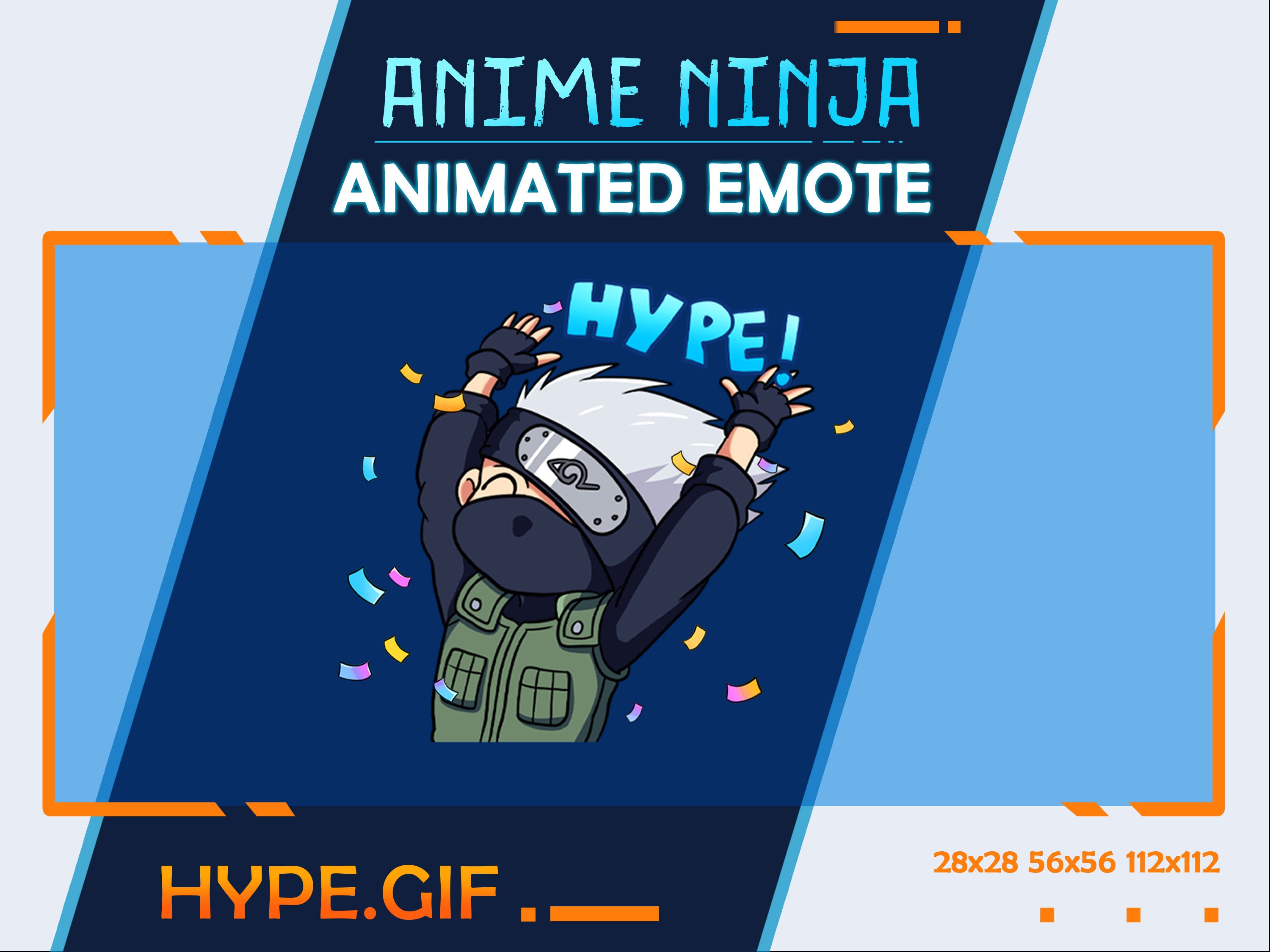 Hype Ninja Shinobi Animated Emotes, Twitch Emote Pack, Streamer Emotes ...