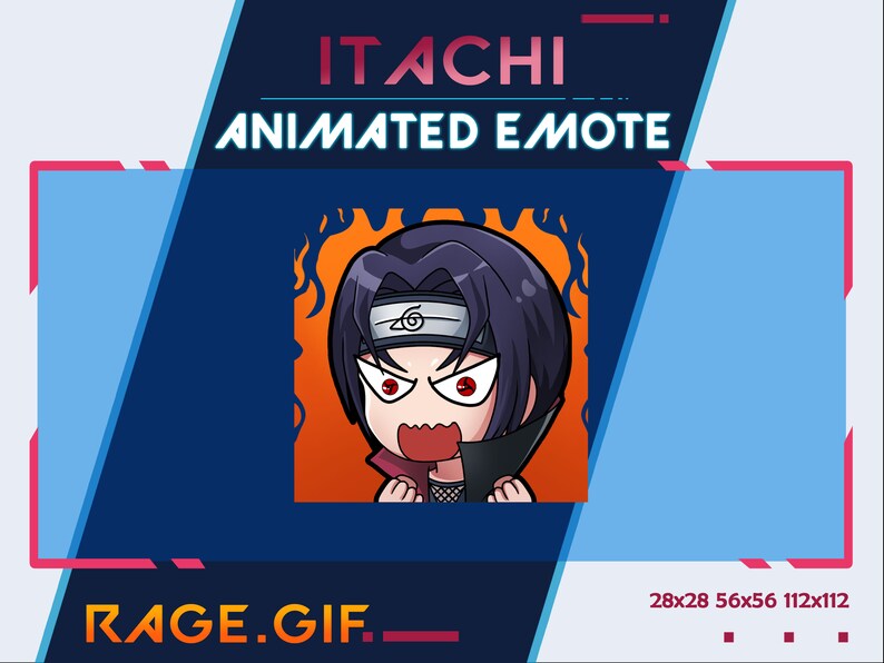 Rage Ninja Shinobi Animated Emotes, Twitch Emote Pack, Streamer Emotes ...