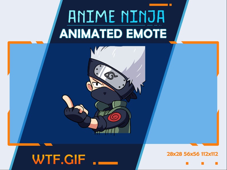 Ninja Shinobi Animated Emotes, Twitch Emote Pack, Streamer Emotes ...