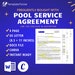 Swimming Pool Service Work Order Invoice, Pool Maintenance, Pool ...