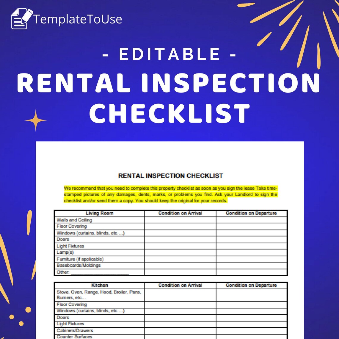 Rental Inspection Checklist, Protect Tenant From Unexpected Bad Premise ...