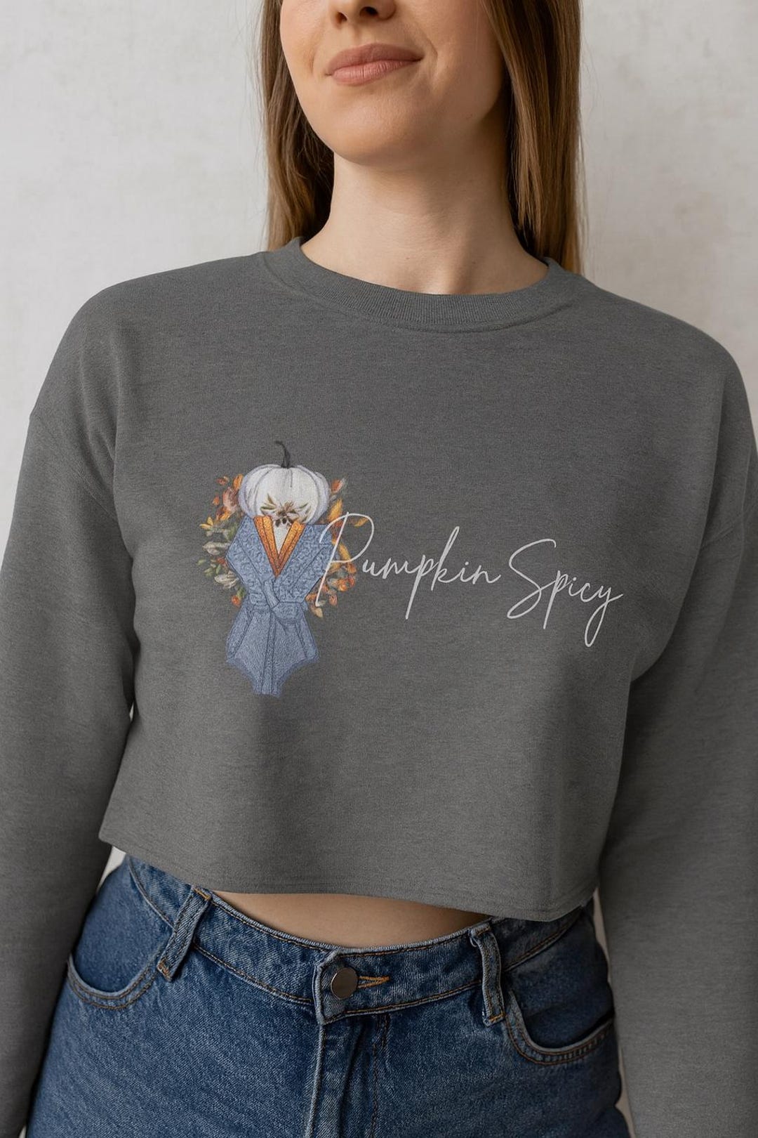 Boudoir Crop Top Sweatshirt, Lounge Wear, Bedroom Clothing, Cozy Jumper ...