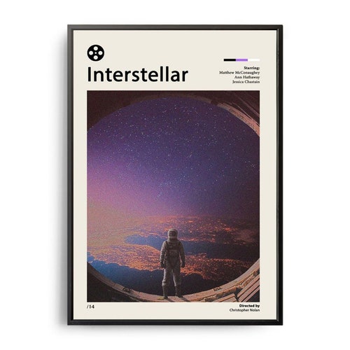 Interstellar Textless Minimalist Movie Poster Wall Art Print - Etsy