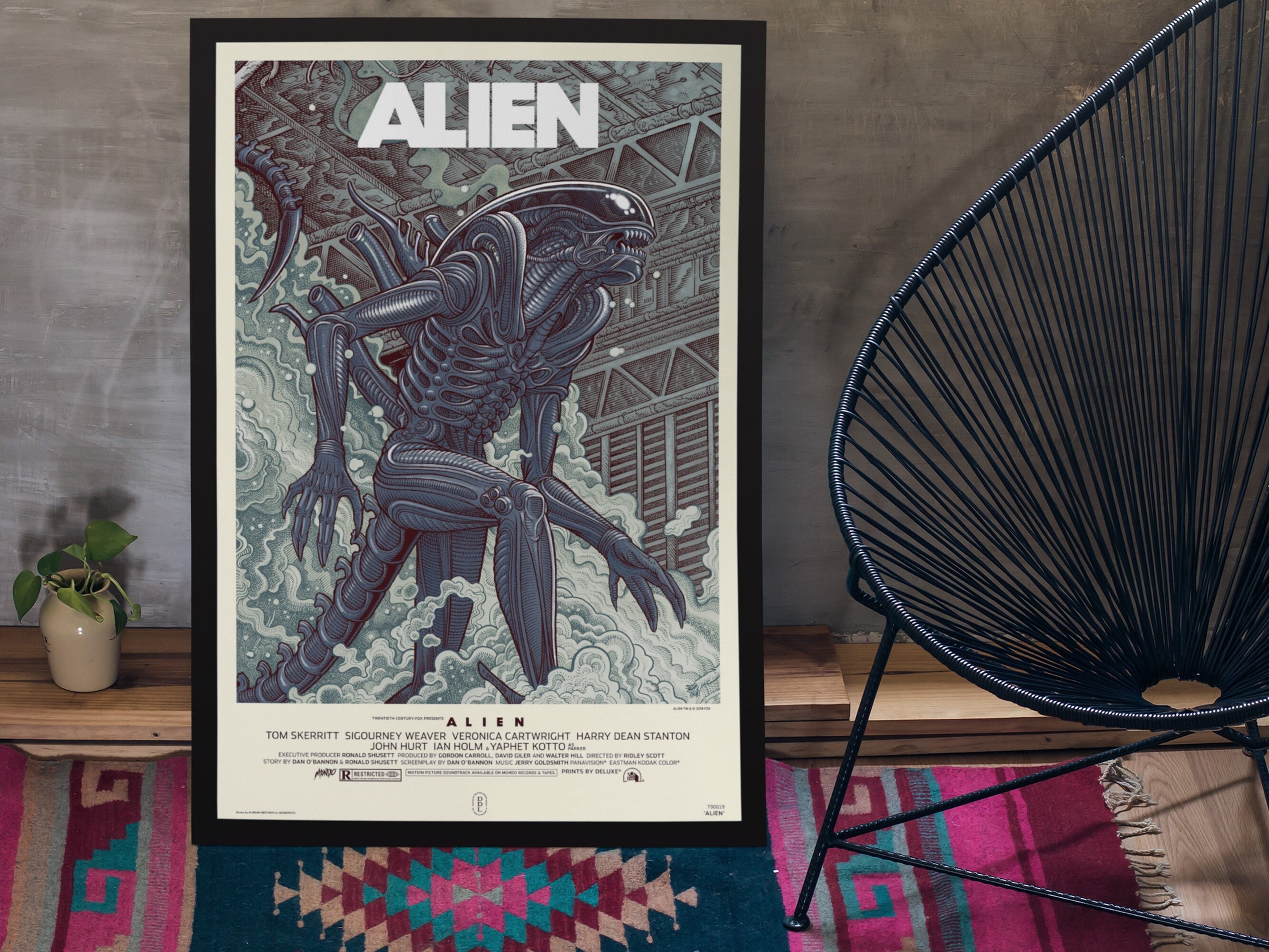 Alien Aliens 1980 Movie Xenomorph Poster Print Retro Classic - Etsy